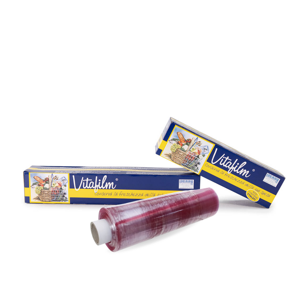 Papel film de PVC violeta transparente Vitafilm 300m – Service Pack Panama
